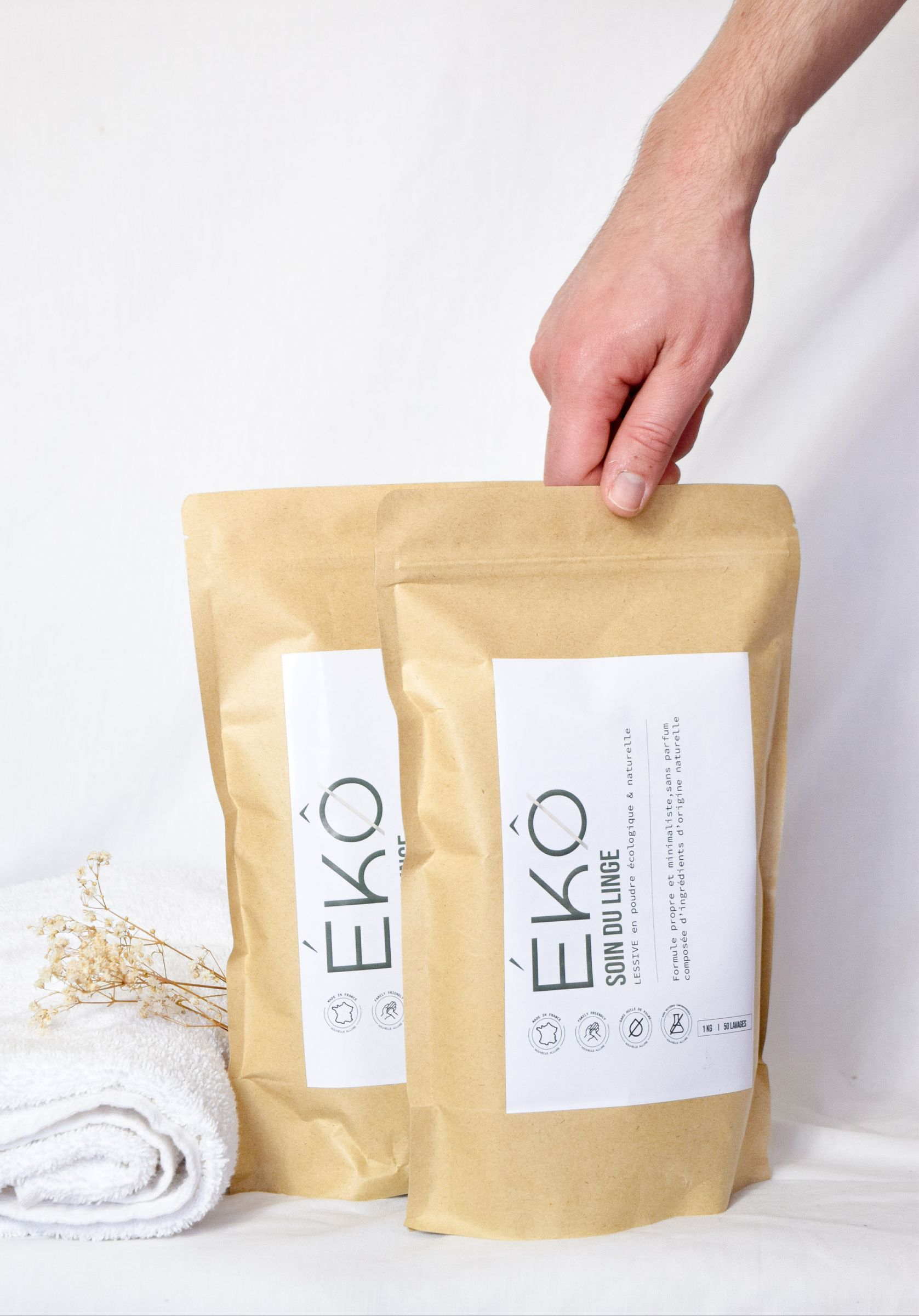 Pack ÉKÔ-nomique lessive poudre 2kg - Nouvelle Allure